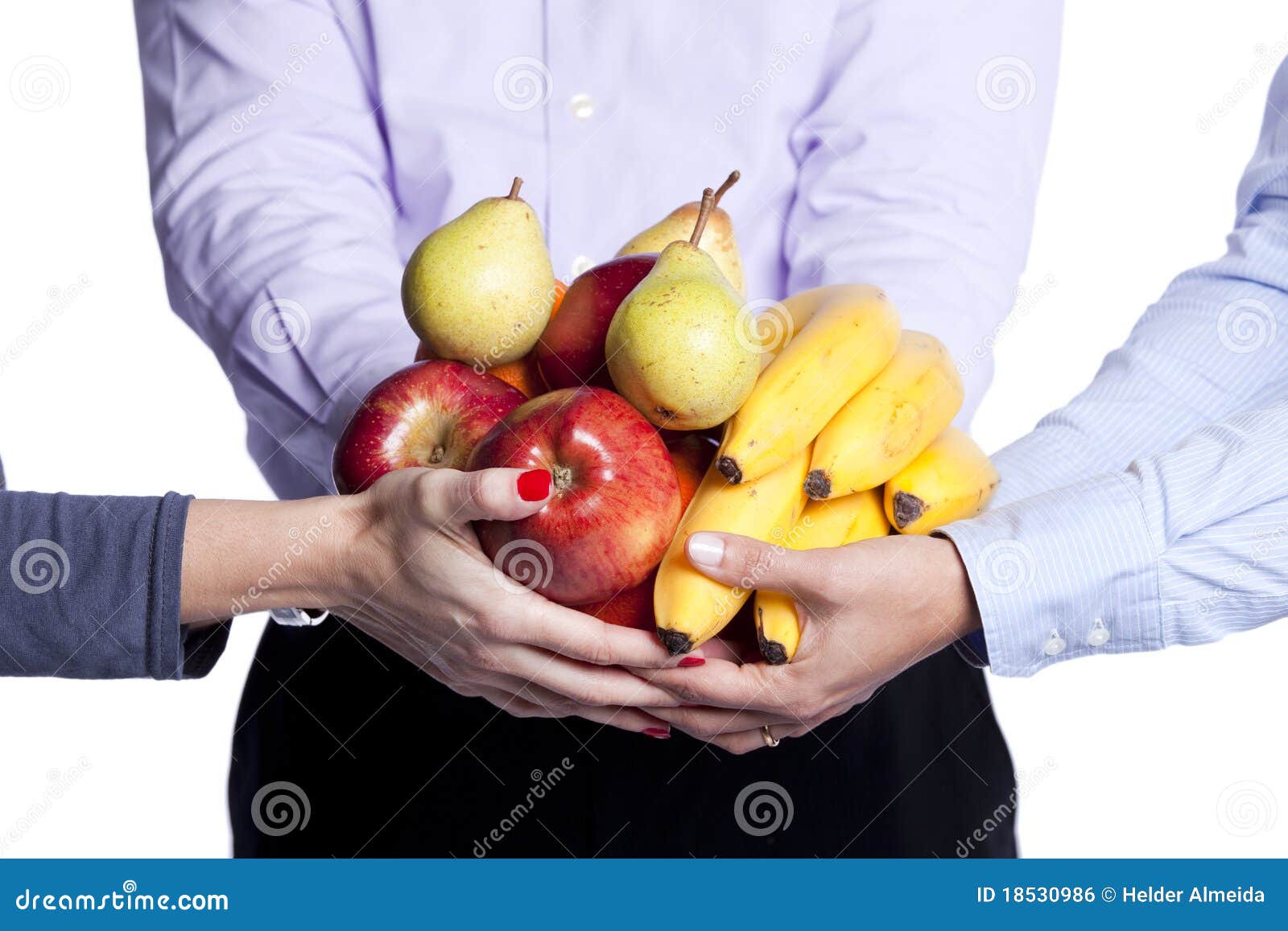 Healthy fruit choice stock photo. Image of choice, holding - 18530986