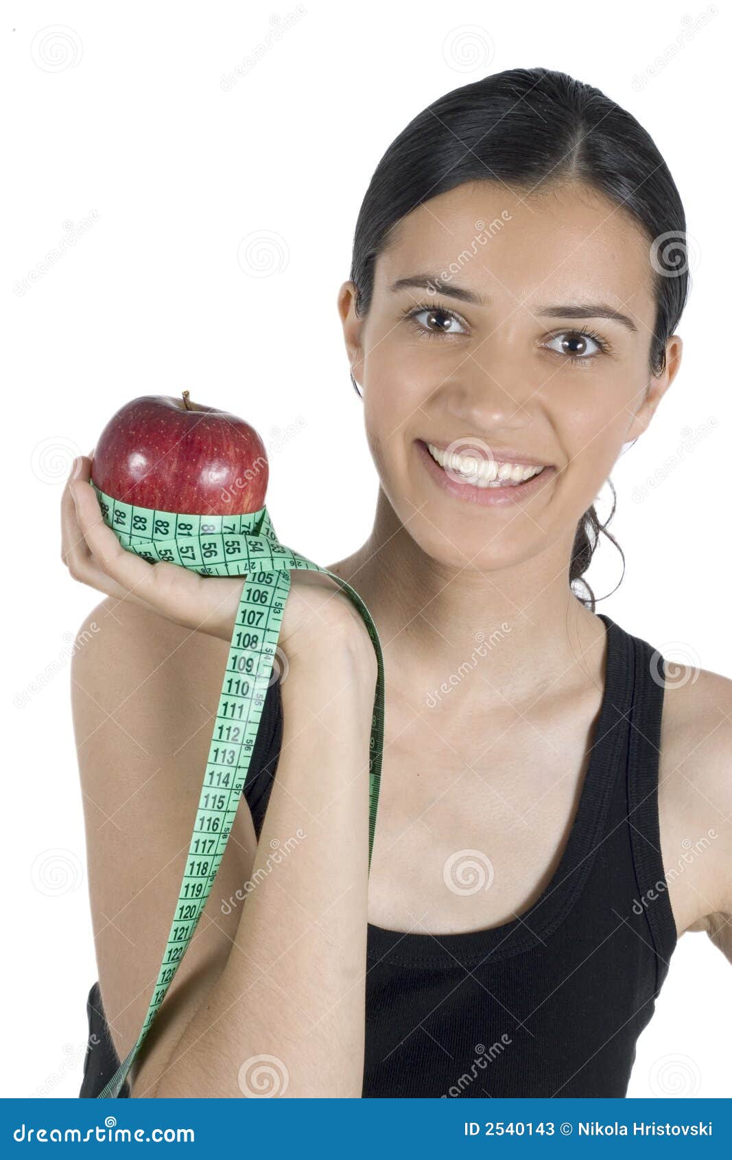 Healthy girl stock image. Image of losing, eating, fitness - 2540143