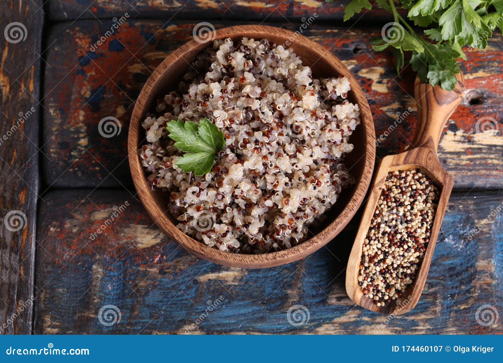 Boiled quinoa stock image. Image of table, steamed, ingredient - 174460107