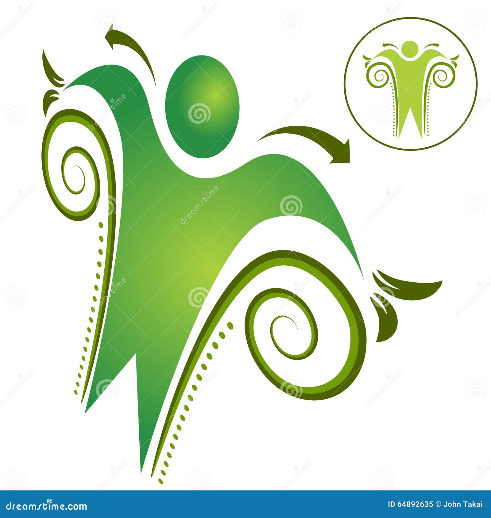 Healthy Growth Man stock vector. Illustration of fitness - 64892635