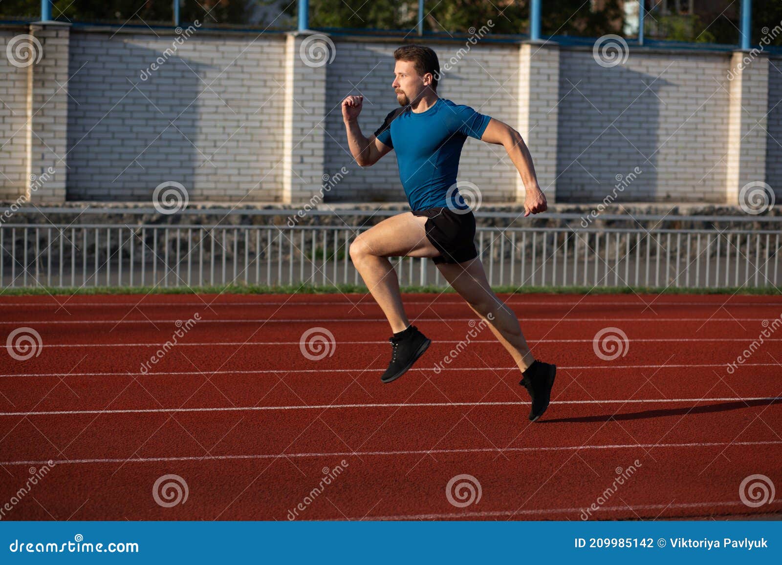 Healthy Guy Doing Running Training Stock Photo - Image of hobby, fast ...