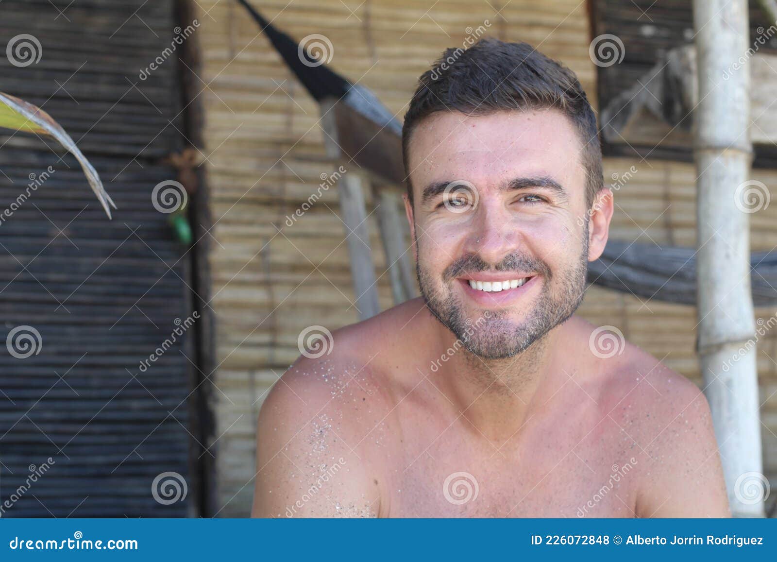 Healthy Guy Smiling at the Beach Stock Photo - Image of happy, healthy ...