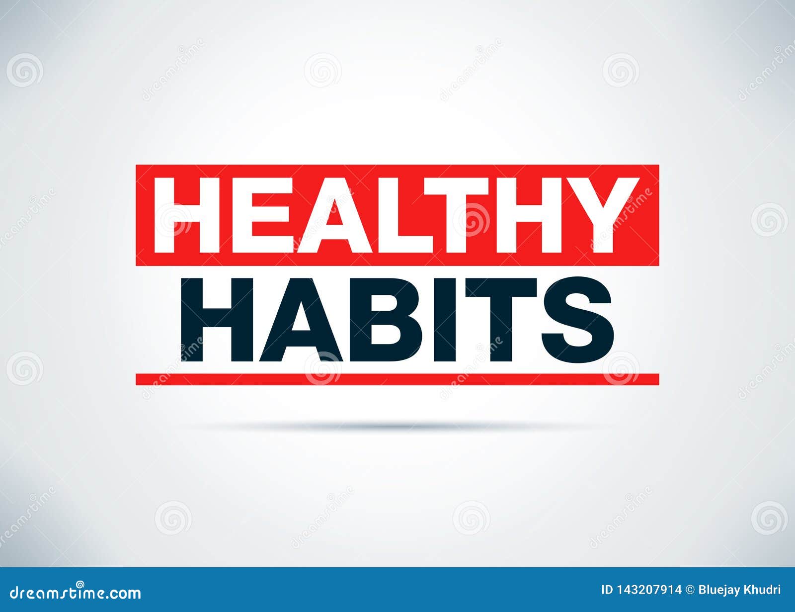 Healthy Habits Abstract Flat Background Design Illustration Stock ...