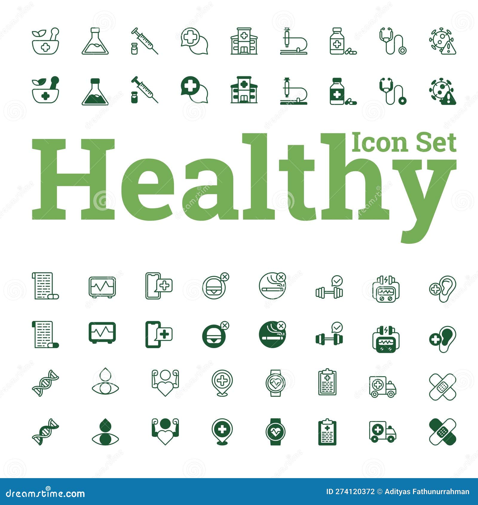 Healthy Habits: Icon Set for Wellness Stock Vector - Illustration of ...