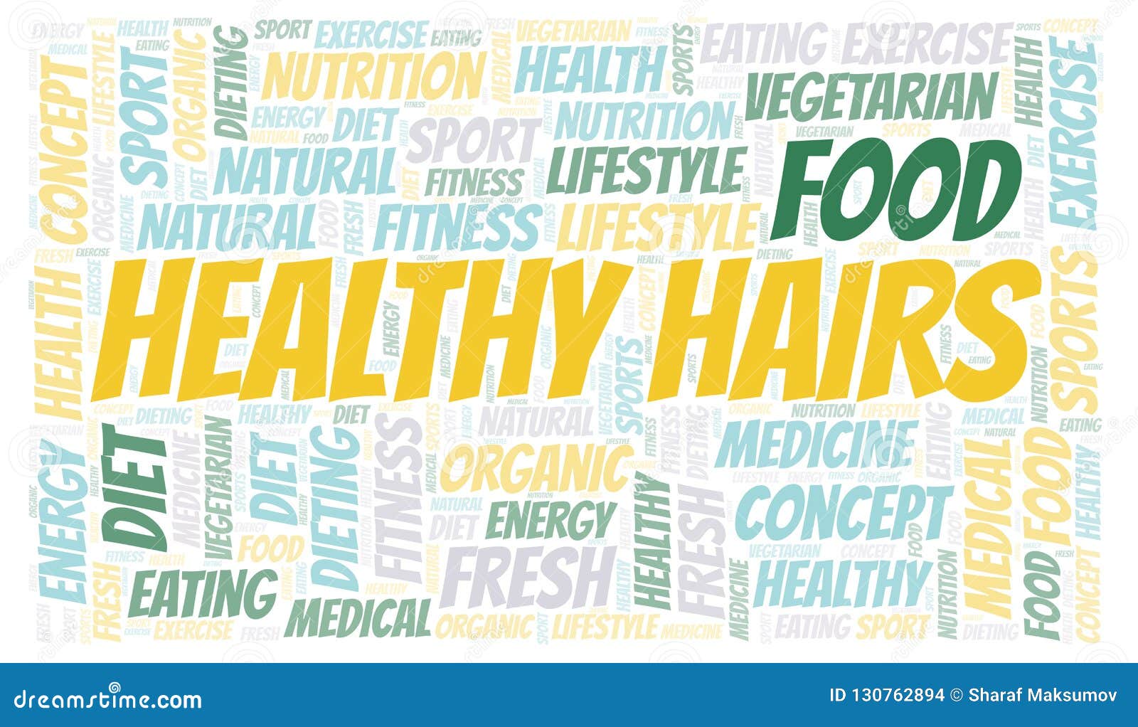 Healthy Hairs word cloud. stock illustration. Illustration of print ...