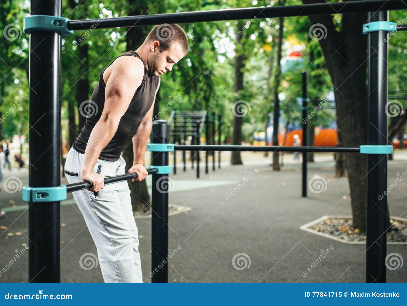 Healthy Handsome Active Man with Fit Muscular Body Doing Workout ...