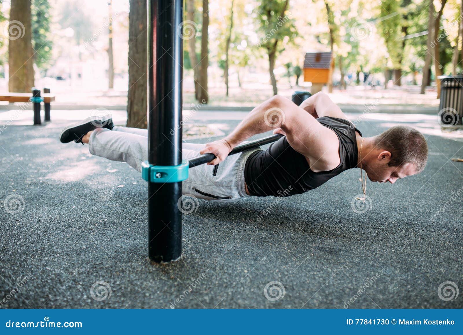 Healthy Handsome Active Man with Fit Muscular Body Doing Workout ...