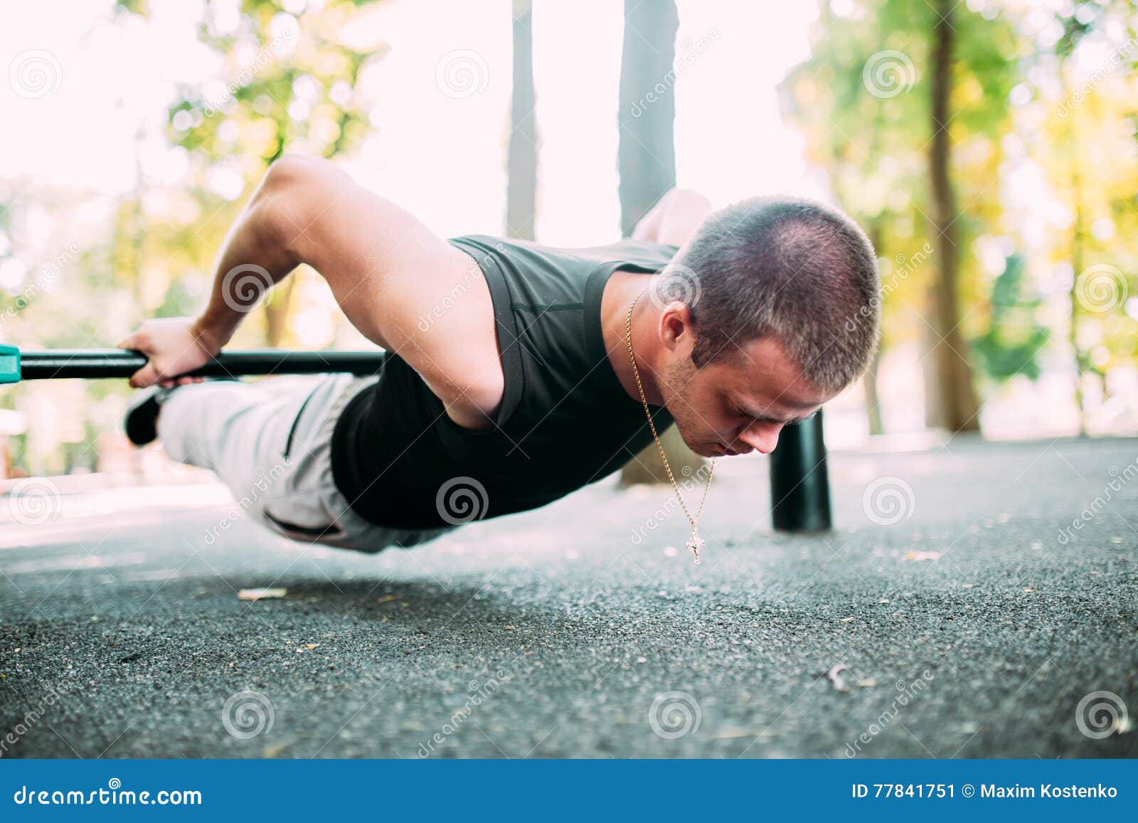 Healthy Handsome Active Man with Fit Muscular Body Doing Workout ...