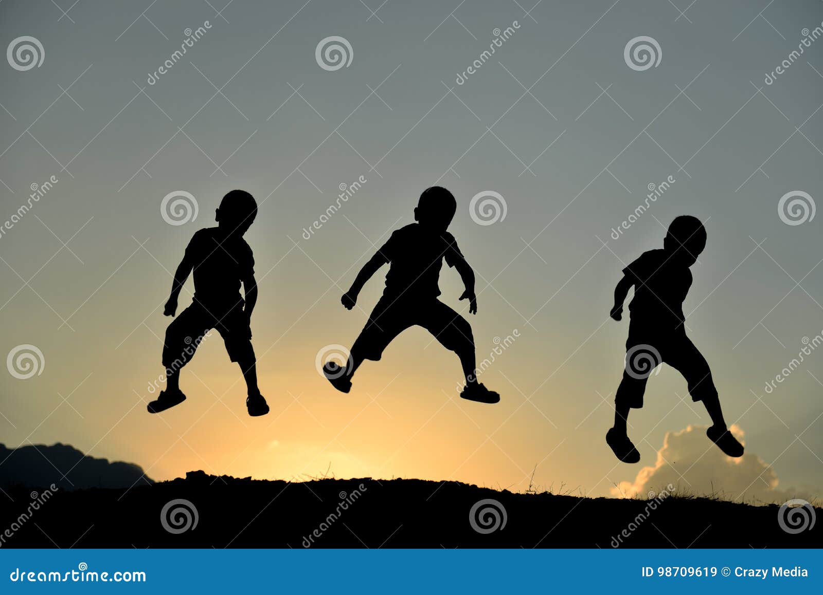 Healthy, Happy and Energetic Children Stock Image - Image of motivation ...