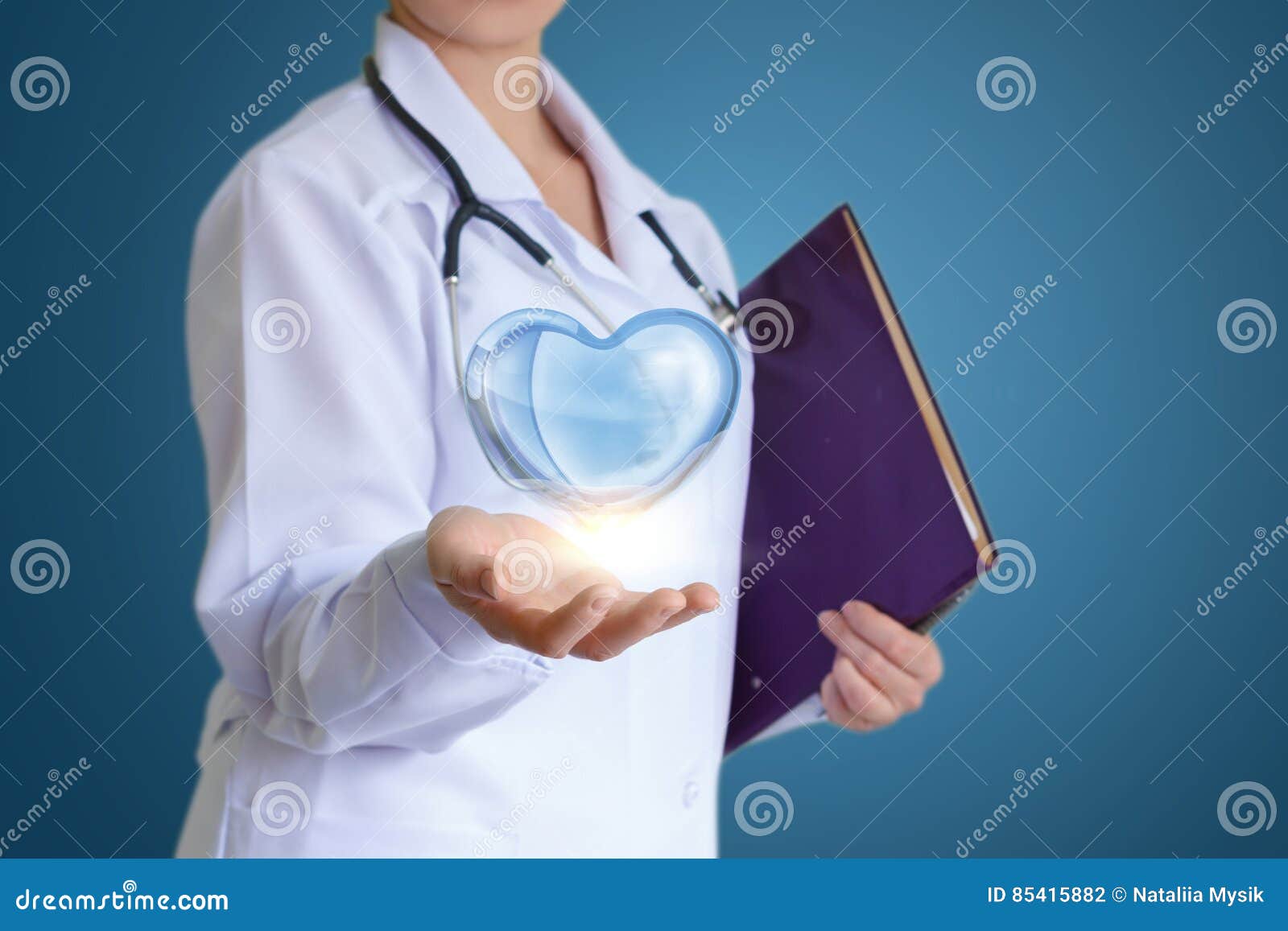 Healthy Heart in the Hand of the Doctor. Stock Photo - Image of care ...