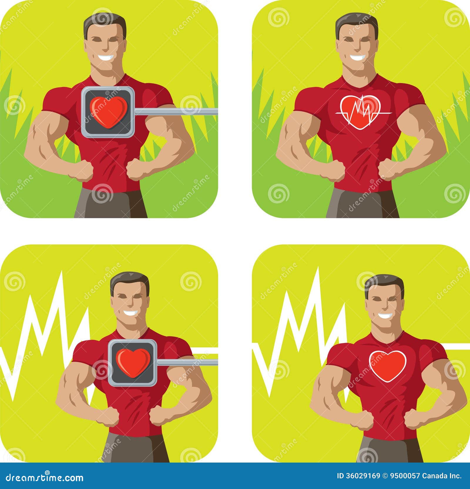 Healthy heart icon stock vector. Illustration of athlete - 36029169