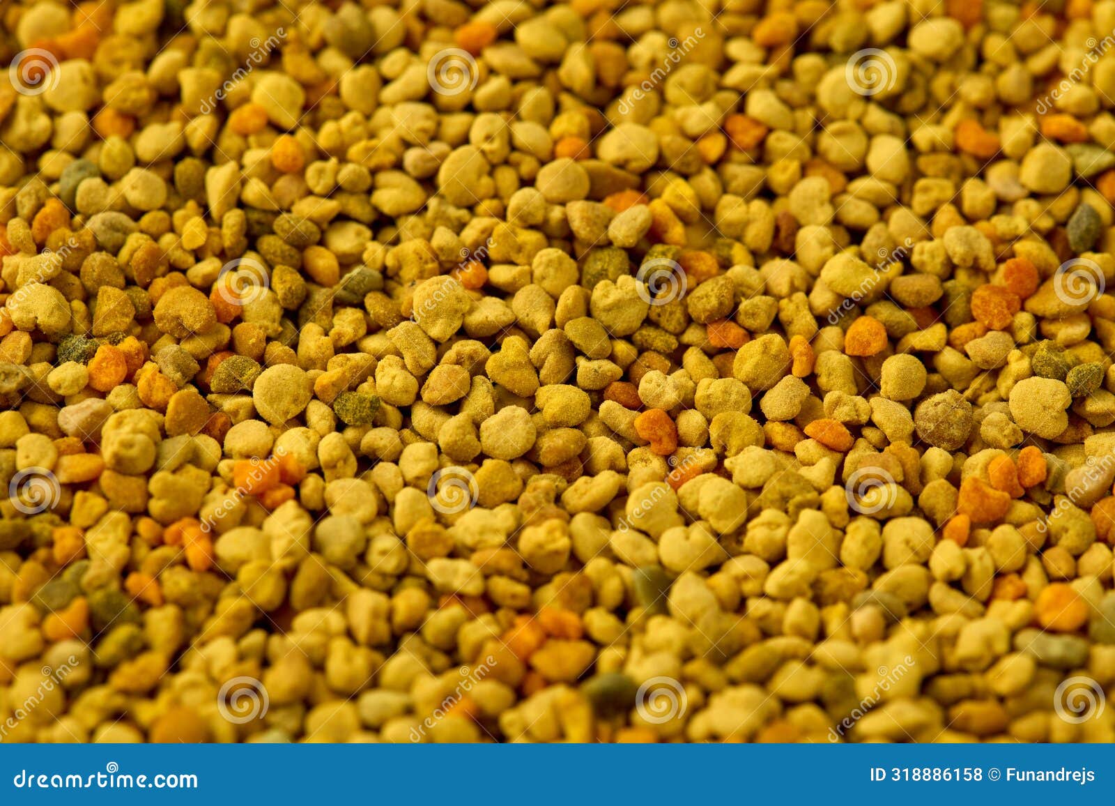 Healthy Honey Bee Pollen Grains, Background Stock Photo - Image of ...