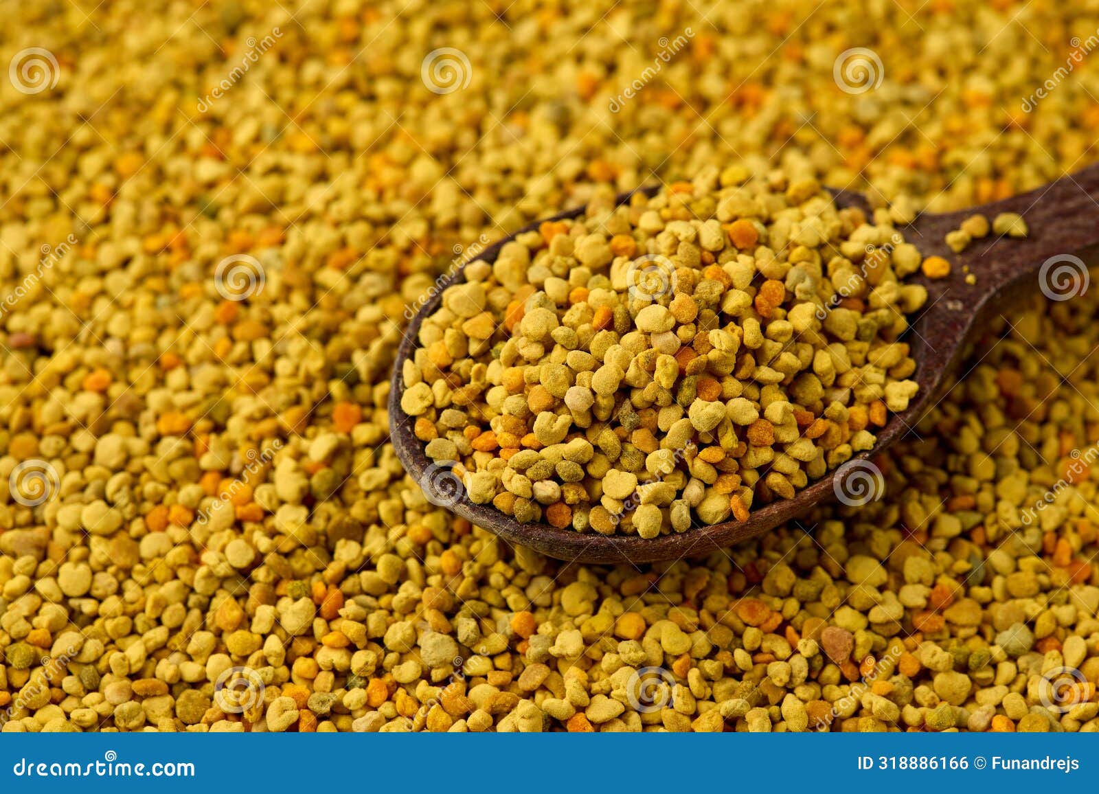 Healthy Honey Bee Pollen Grains, Background Stock Photo - Image of ...