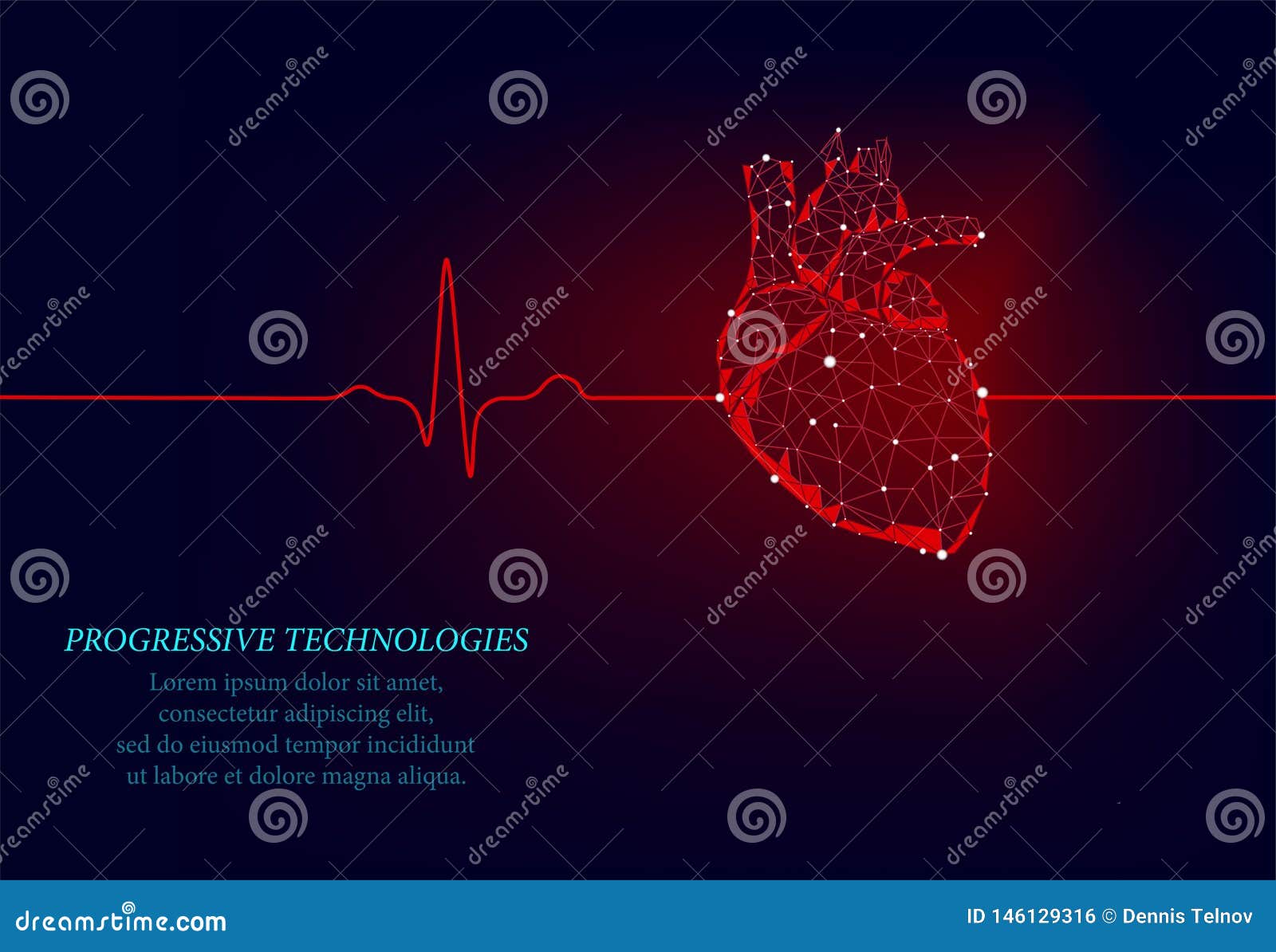 Healthy Human Heart. 3d Medicine Model Low Poly.Progressive Techologies ...