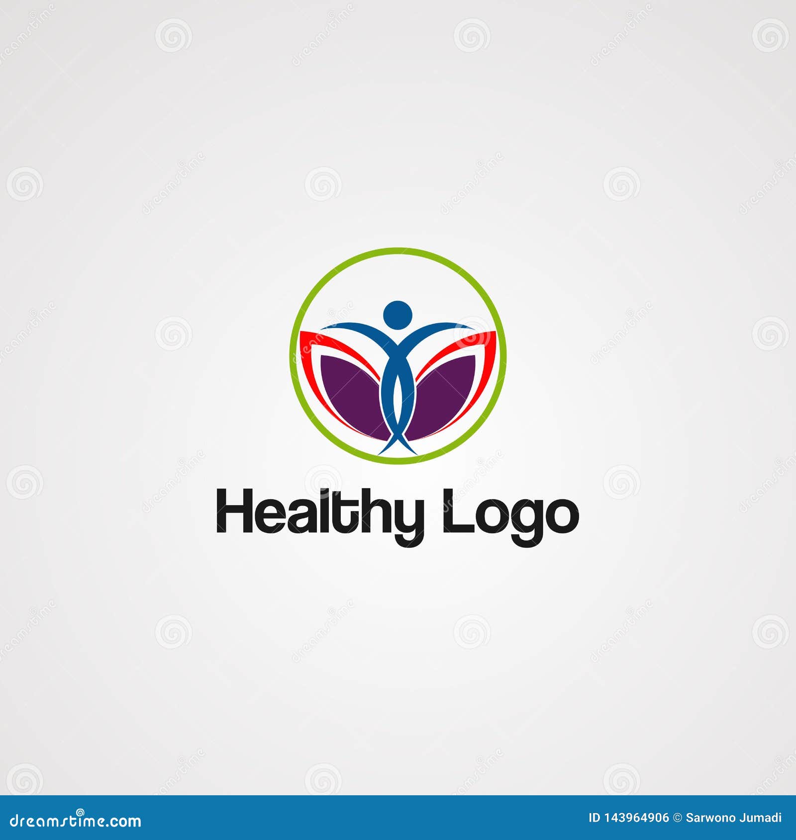 Healthy Human Logo Vector, Icon, Element, and Template Stock Vector ...