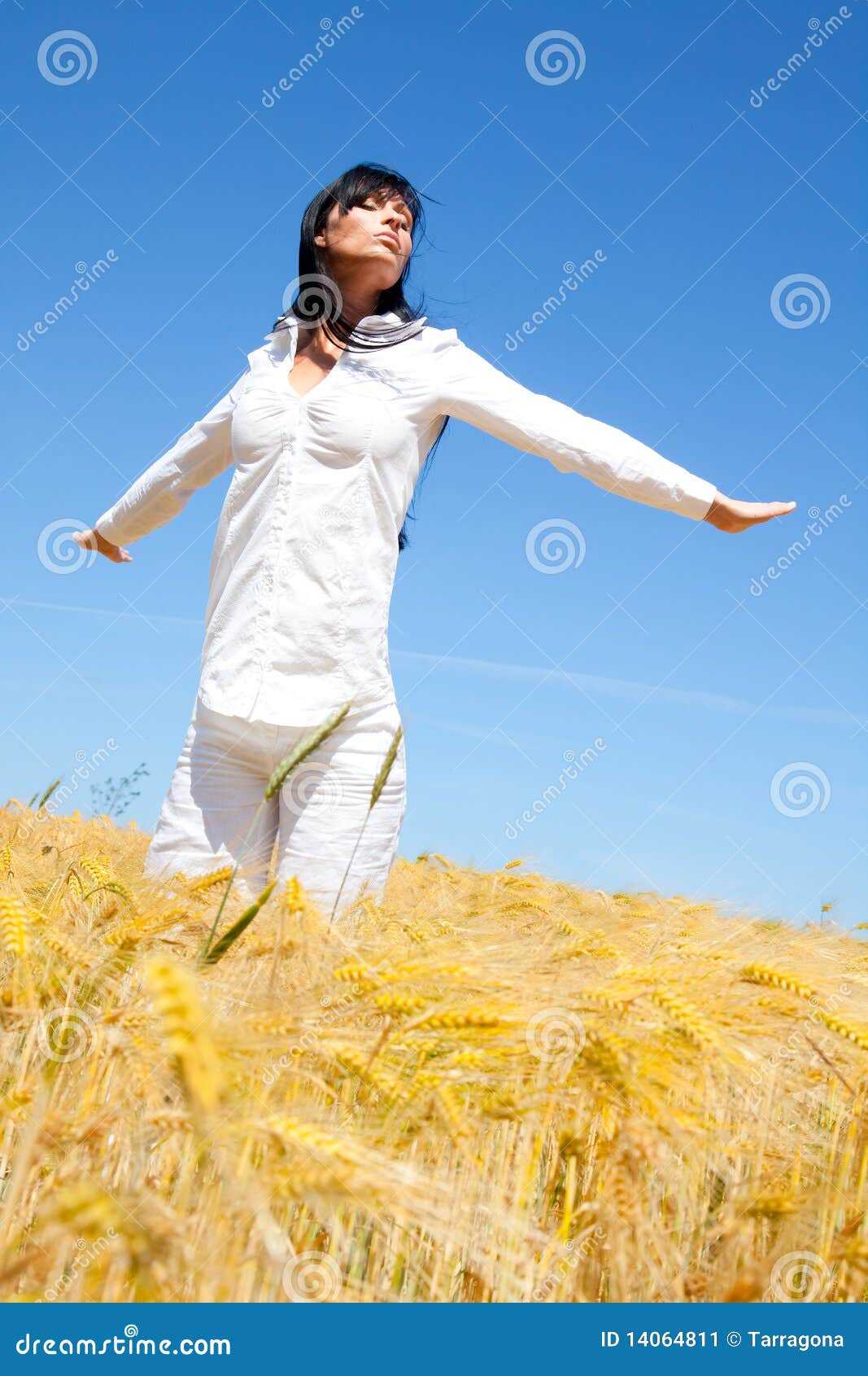 Healthy joyful female life stock image. Image of dress - 14064811