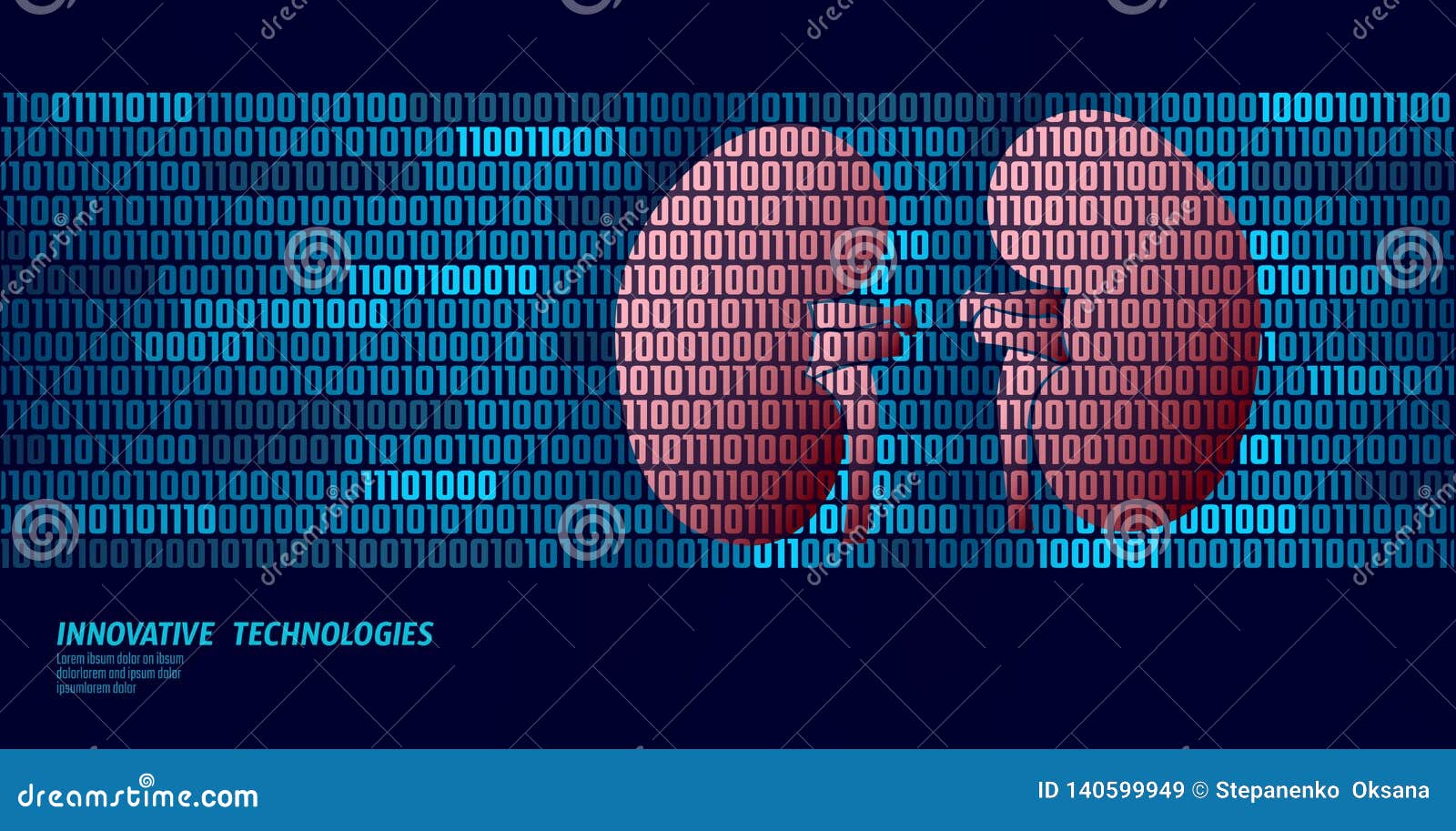 Healthy Kidneys Urology Internal Organs. Binary Code Data Flow. Doctor ...