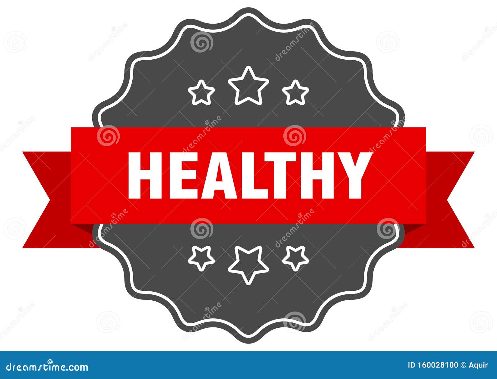 Healthy label stock vector. Illustration of isolated - 160028100
