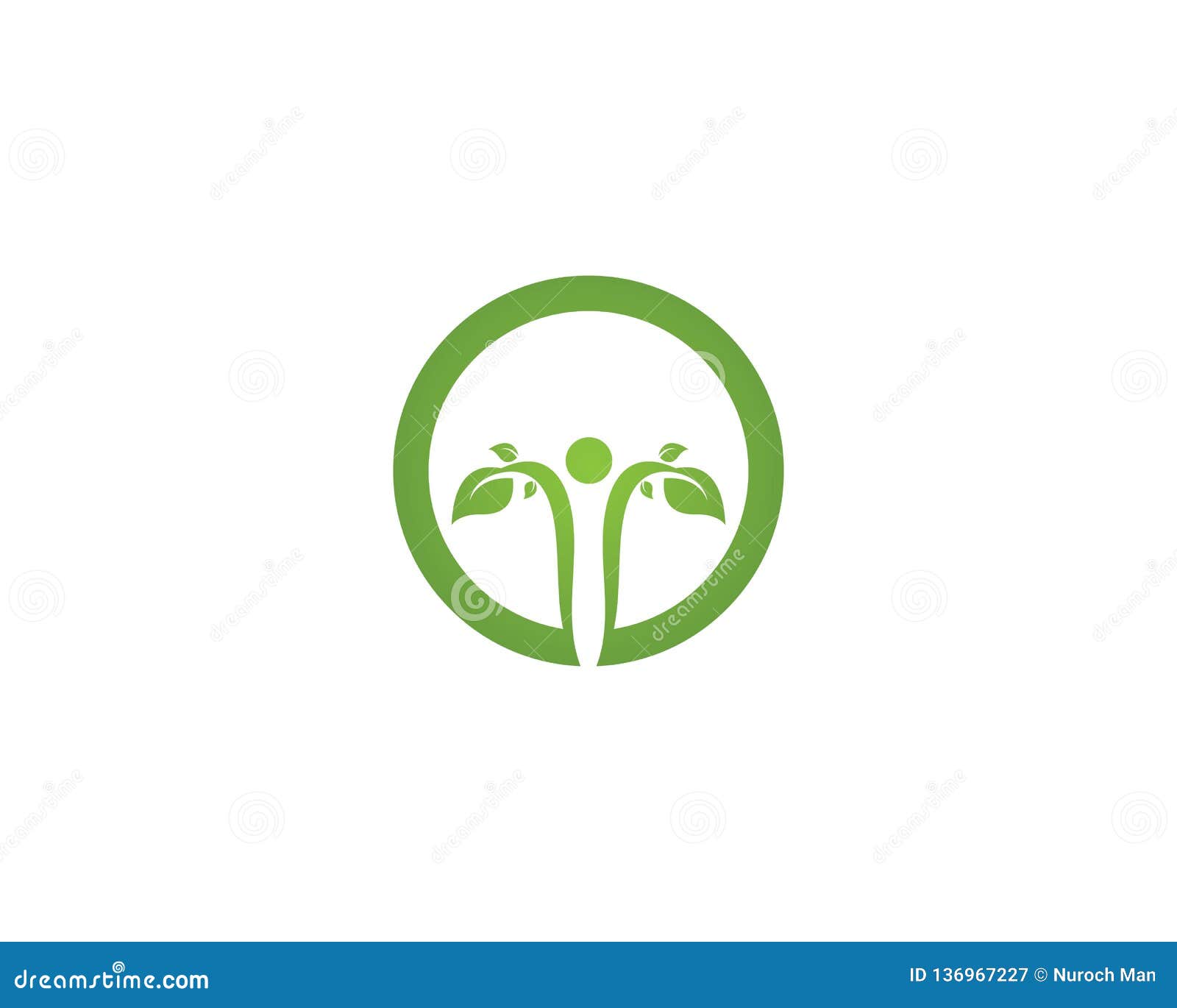 Healthy Leaf Logo Template Vector Stock Vector - Illustration of ...