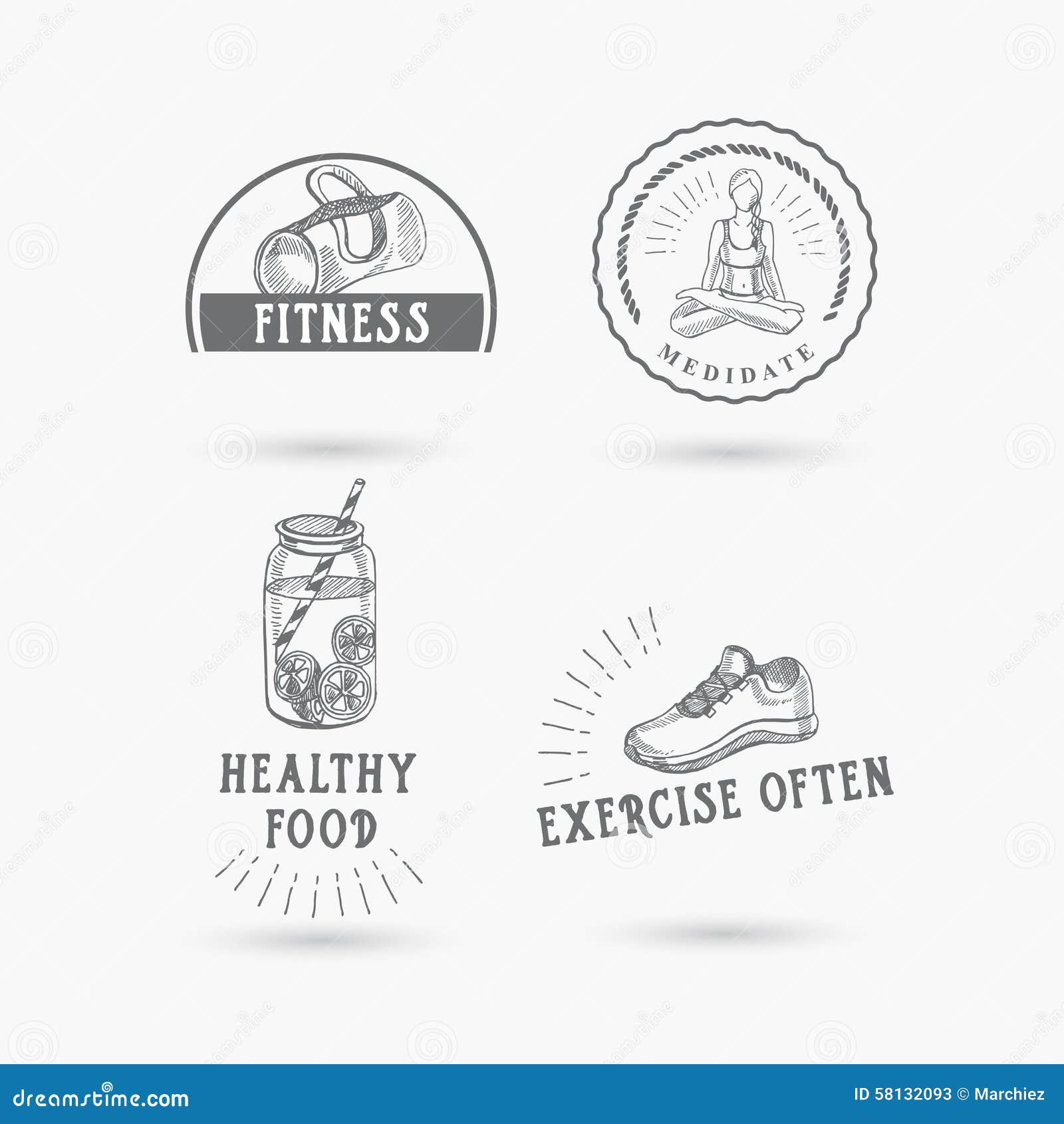 Healthy life, icon design. stock vector. Illustration of sport - 58132093