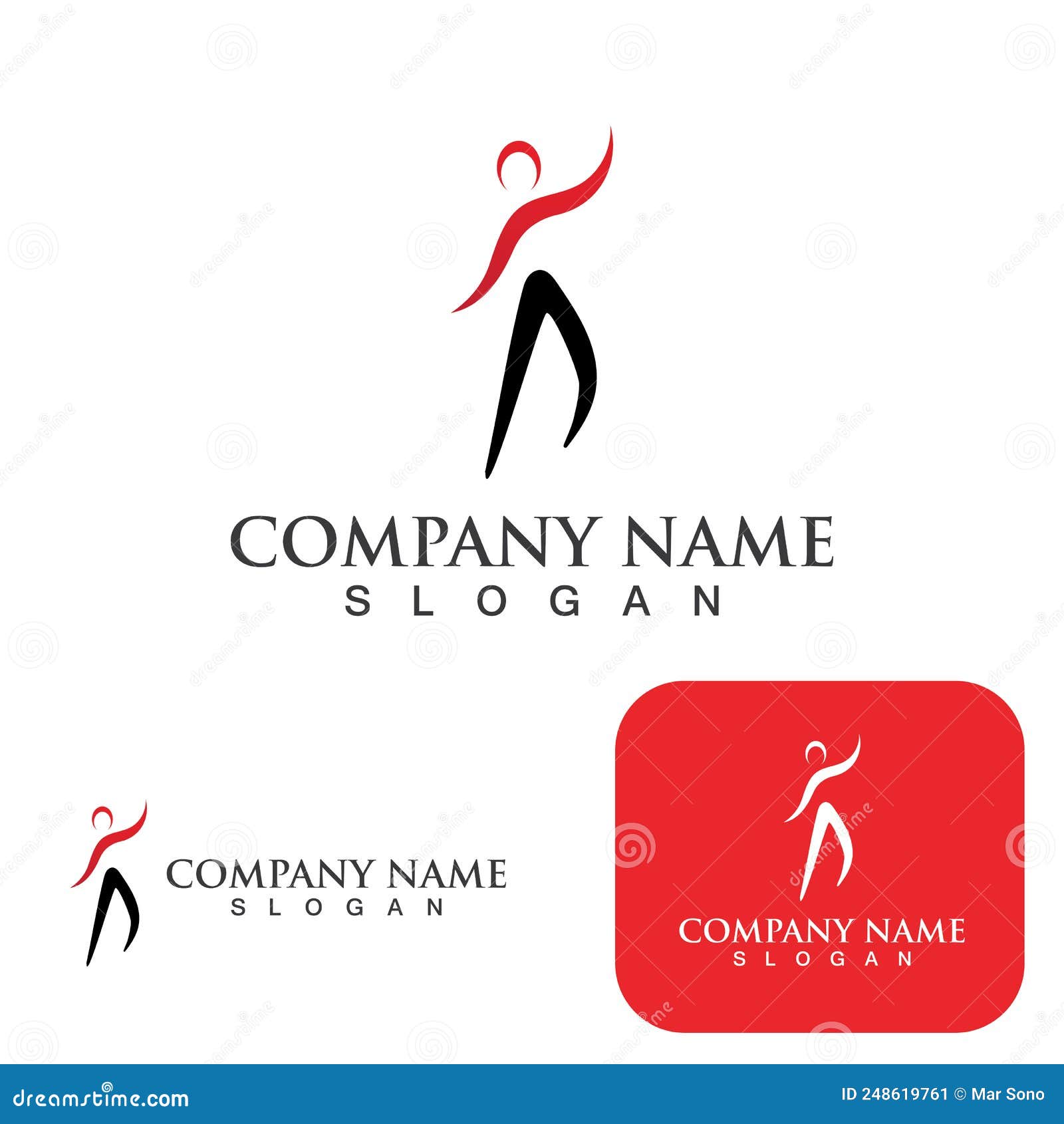 Healthy Life Logo Template Vector Stock Vector - Illustration of ...