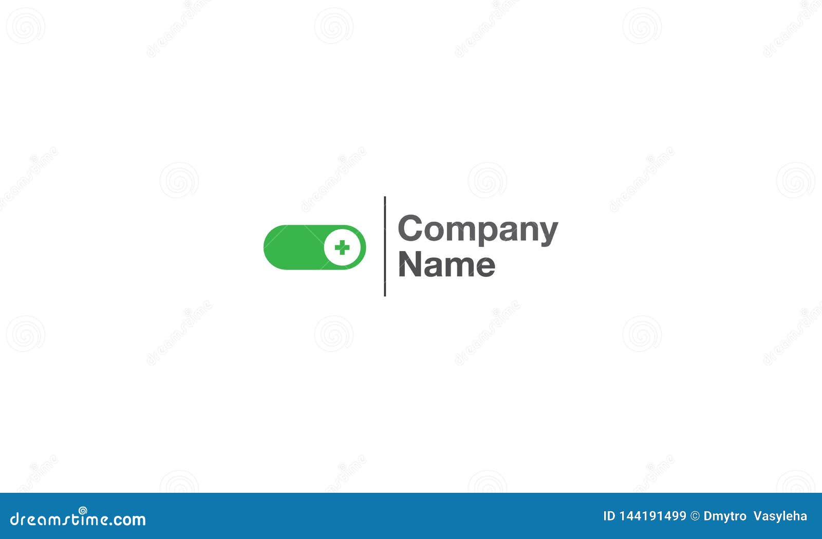 Healthy Life Switch Medical Abstract Vector Logo Stock Vector ...