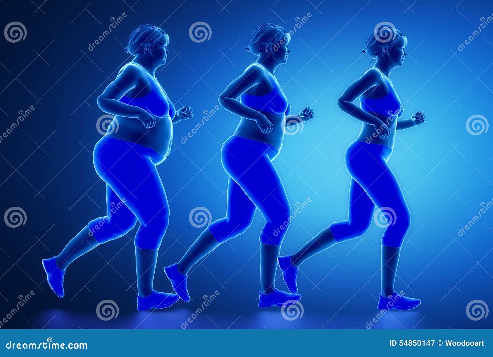 Woman And Obese Chart Scales Isolated Flat Vector Illustration Cartoon