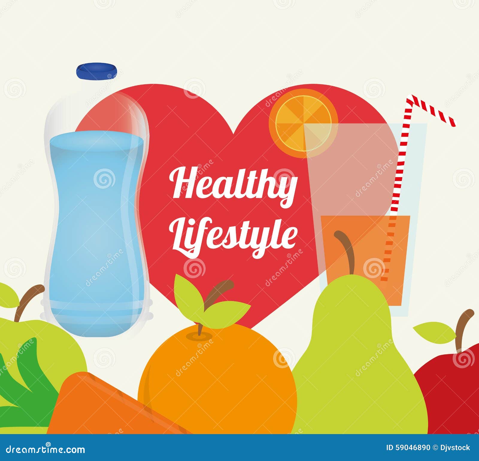Healthy Lifestyle Design Stock Vector Illustration Of Care 59046890