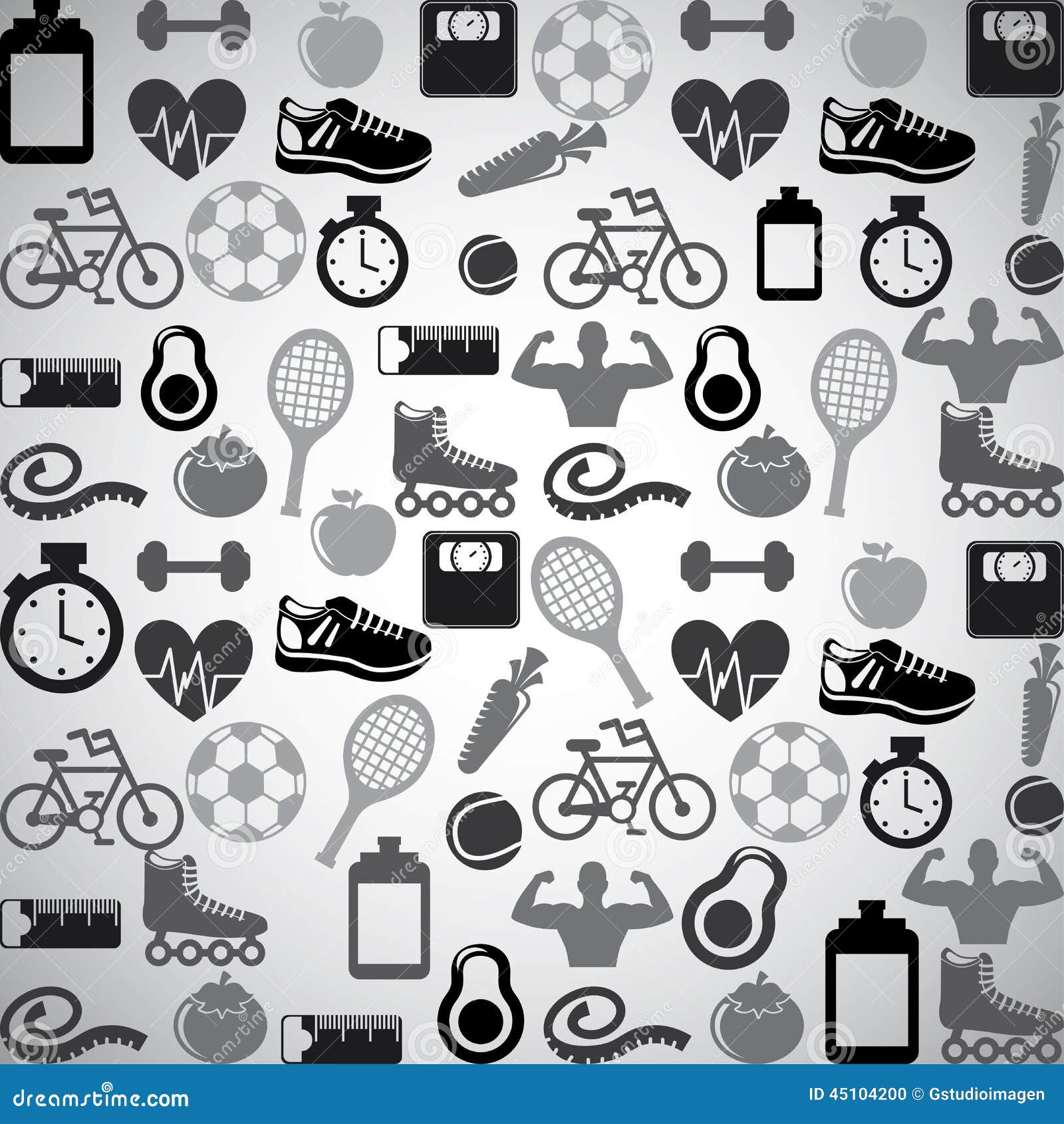 Healthy lifestyle design stock vector. Illustration of decoration ...