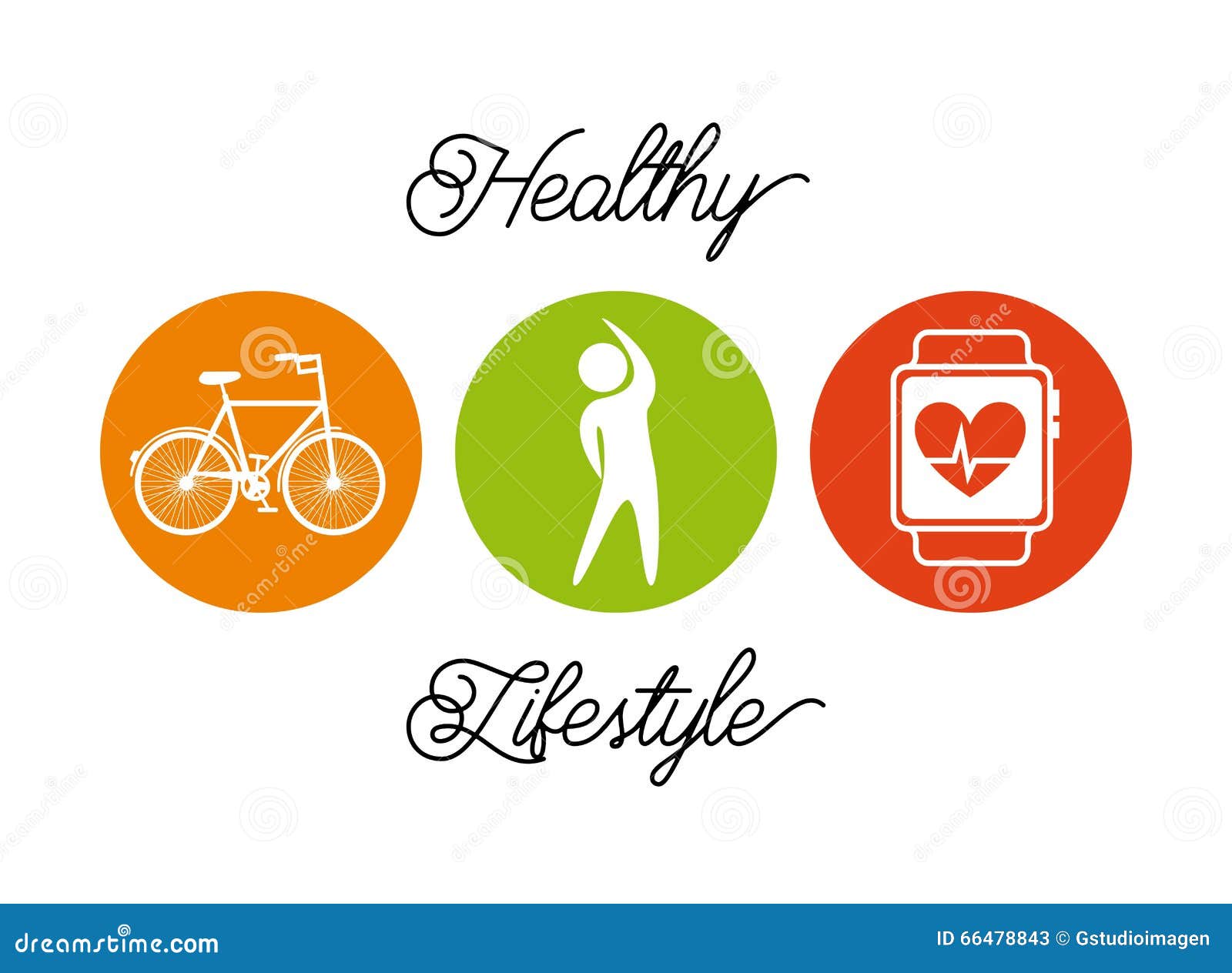 Healthy lifestyle design stock vector. Illustration of people - 66478843