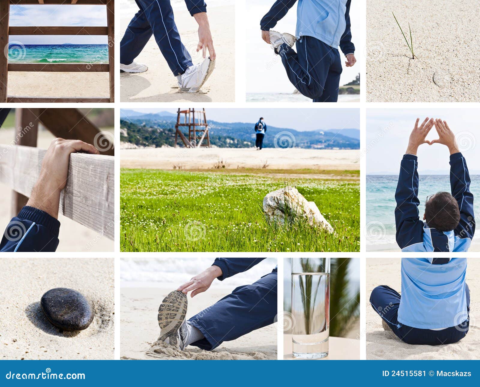 Healthy Lifestyle and Leisure Collage Stock Image - Image of harmony ...