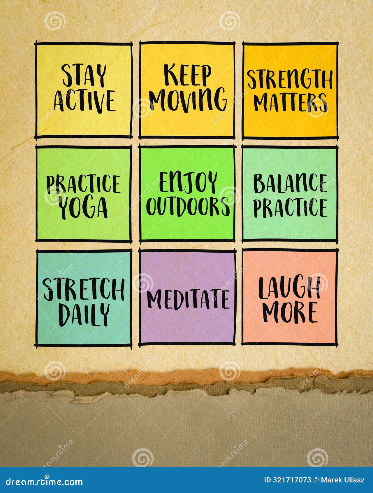 Healthy Lifestyle Reminders, Colorful Notes, Personal Development ...