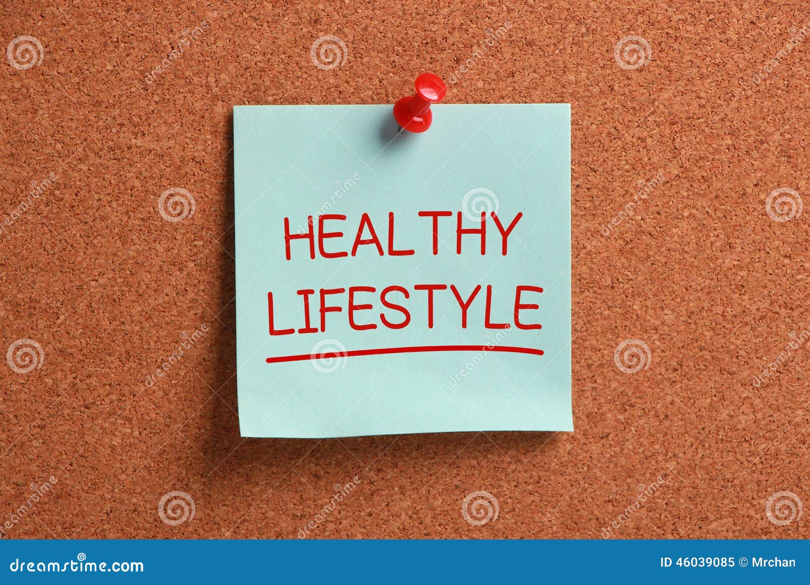 Healthy Lifestyle Sticky Note Stock Image - Image of handwriting ...