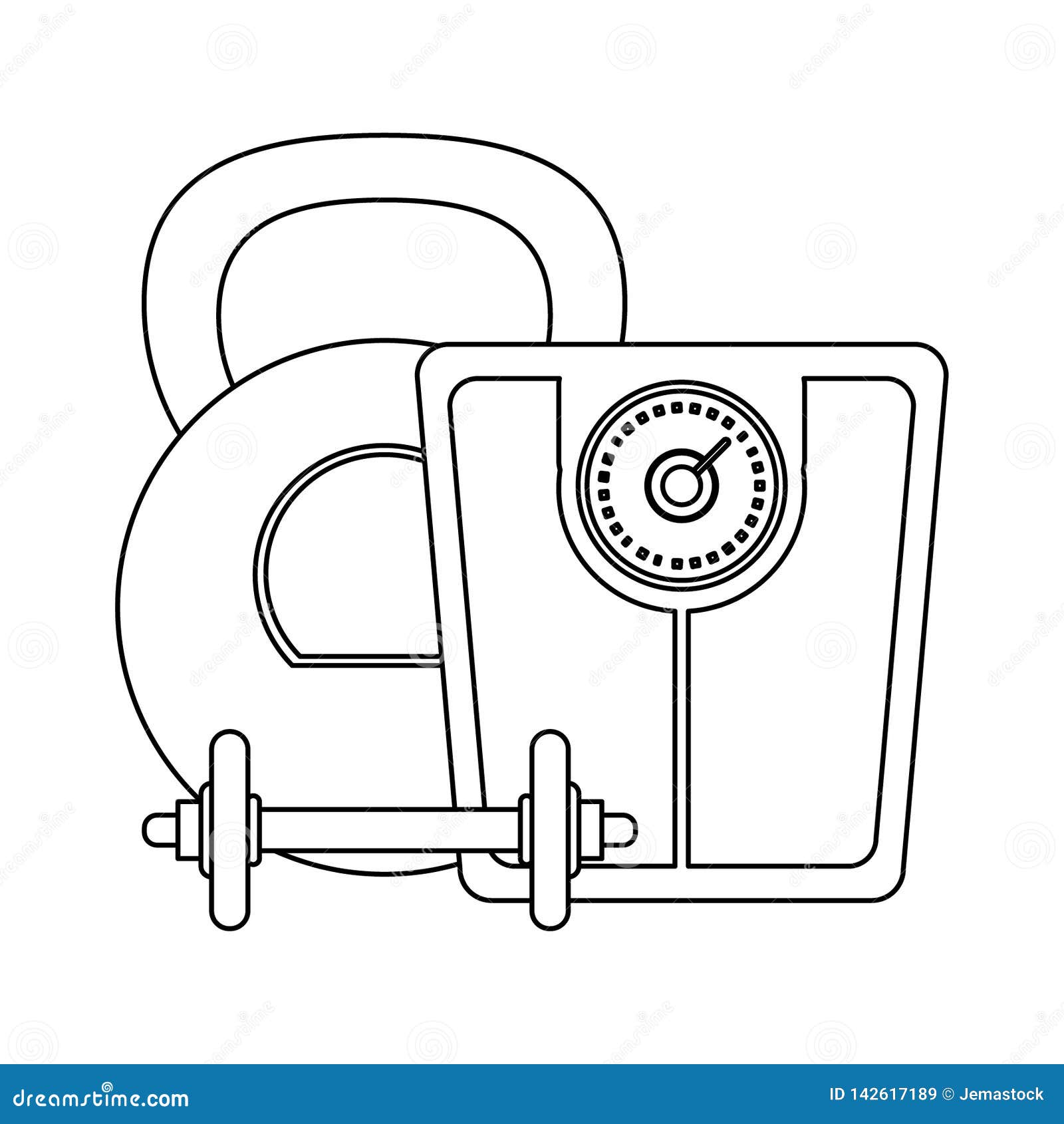 Healthy Lifestyle and Weight Loss in Black and White Stock Vector ... Healthy Lifestyle and Weight Loss in Black and White Stock Vector ...