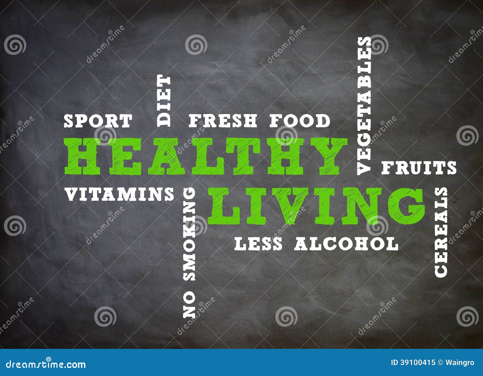 Healthy Living concept stock illustration. Illustration of living ...