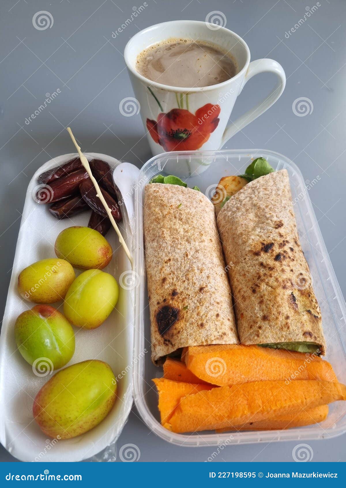 Healthy Lunchtime Meal on the Table Stock Image - Image of diet ...