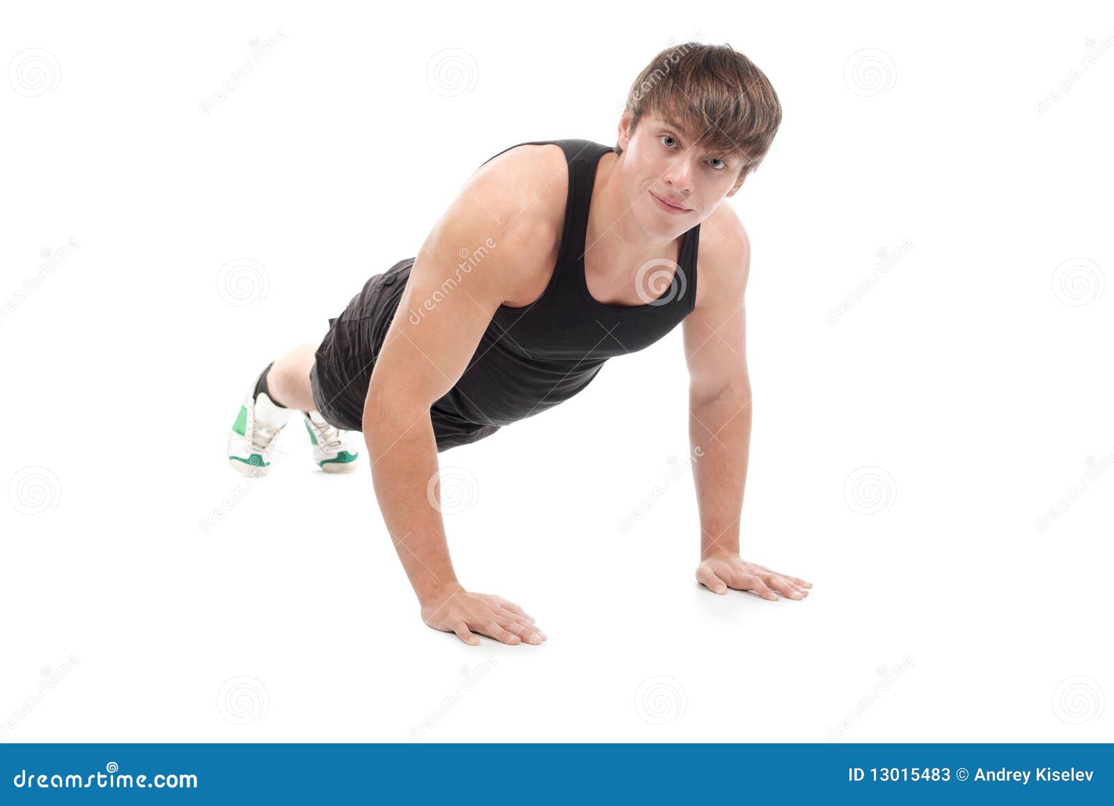 Healthy man stock image. Image of handsome, modern, press - 13015483