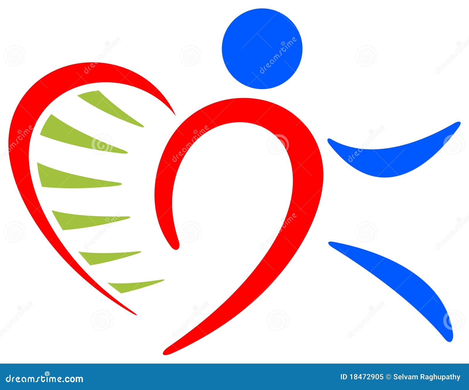 Healthy man stock vector. Illustration of motion, logo - 18472905