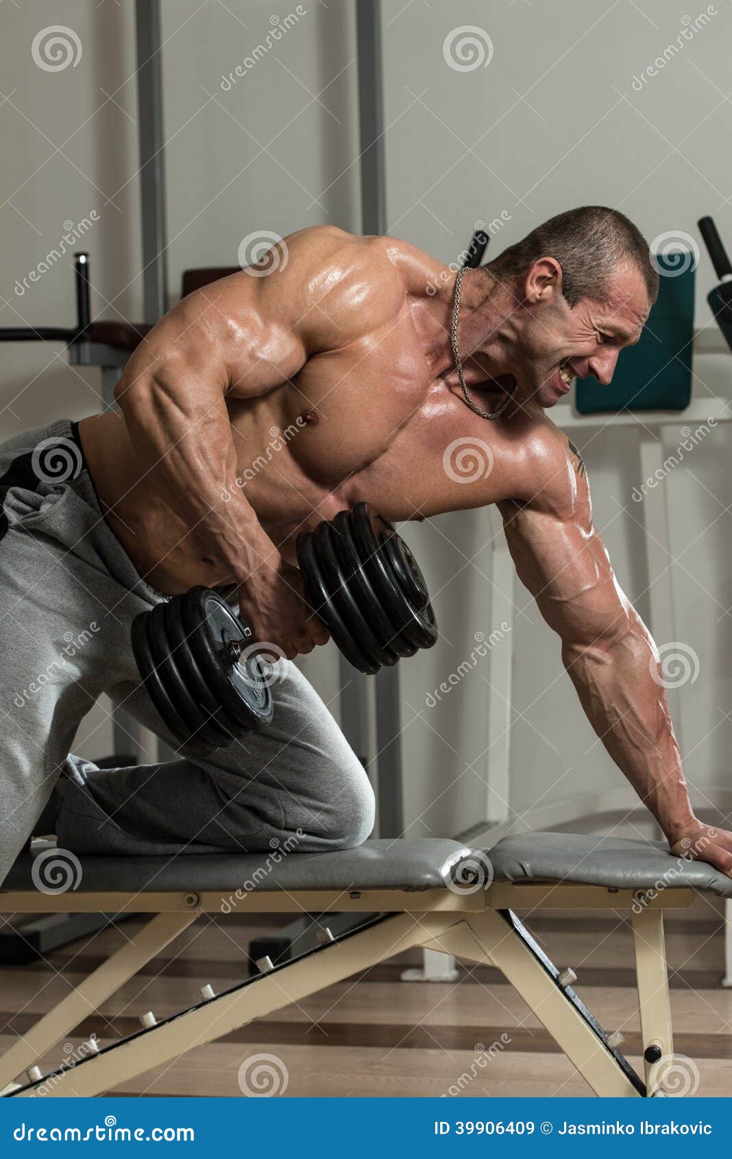 Healthy Man Doing Exercise for Back Stock Image - Image of bodybuilding ...