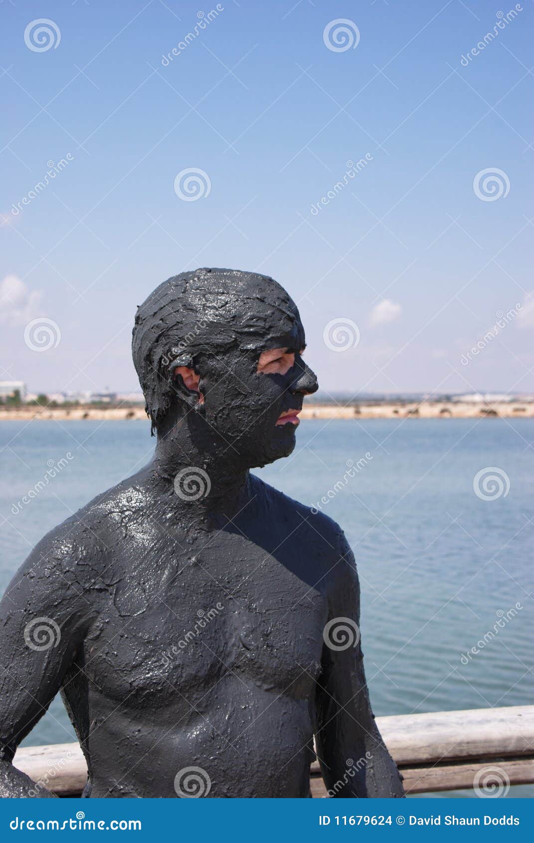 Healthy Man at Mud Spa stock photo. Image of wellbeing - 11679624