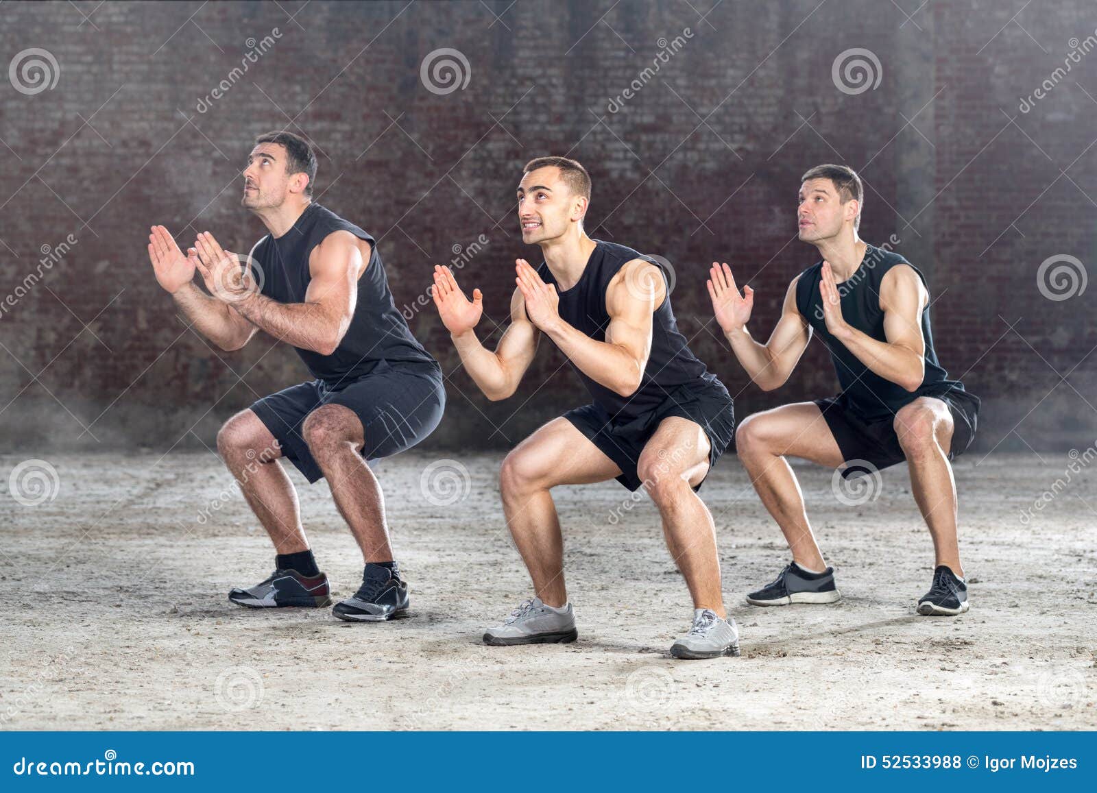 Healthy men exercising stock photo. Image of muscular - 52533988