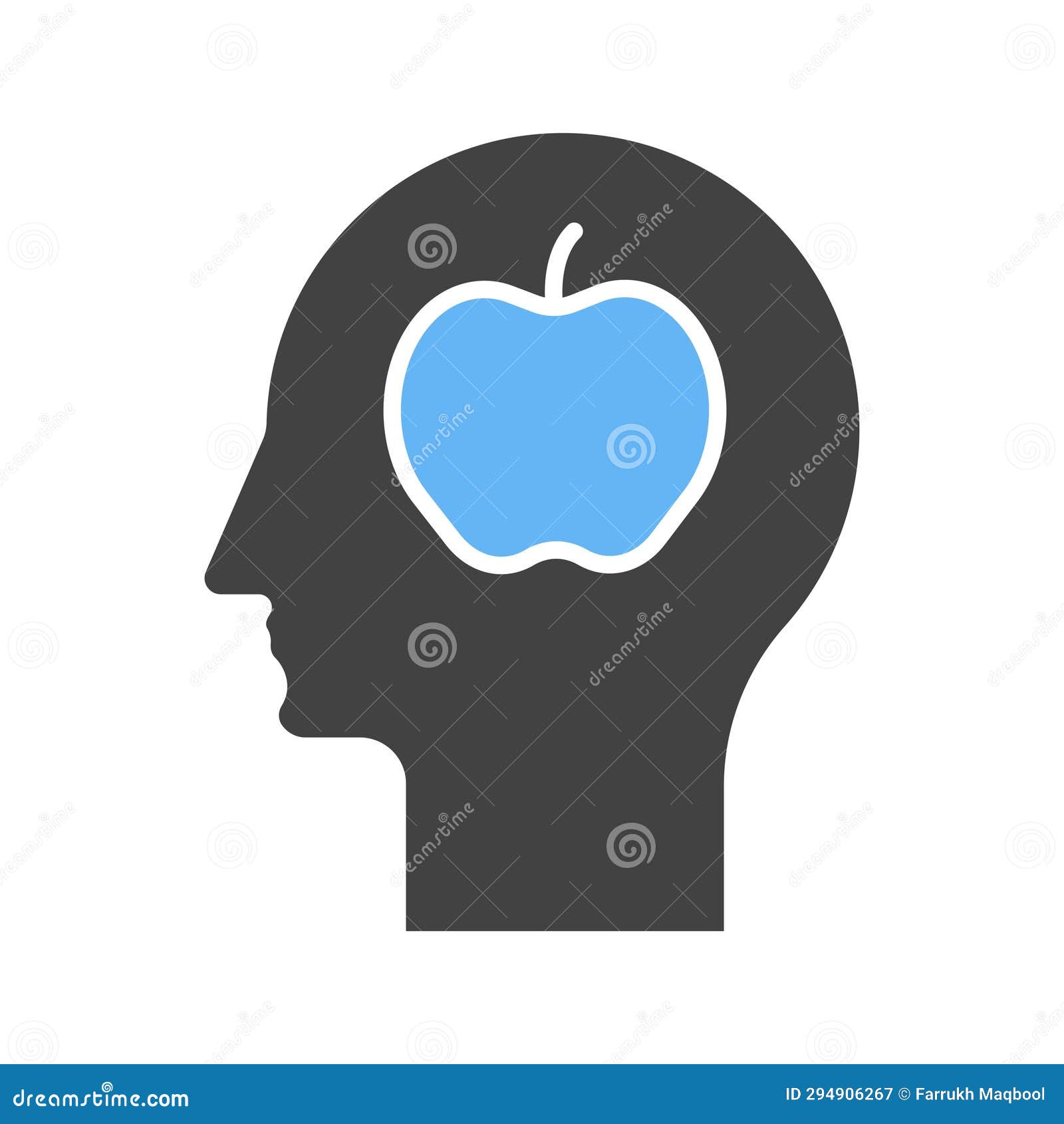 Healthy Mind Icon Vector Image. Stock Vector - Illustration of isolated ...