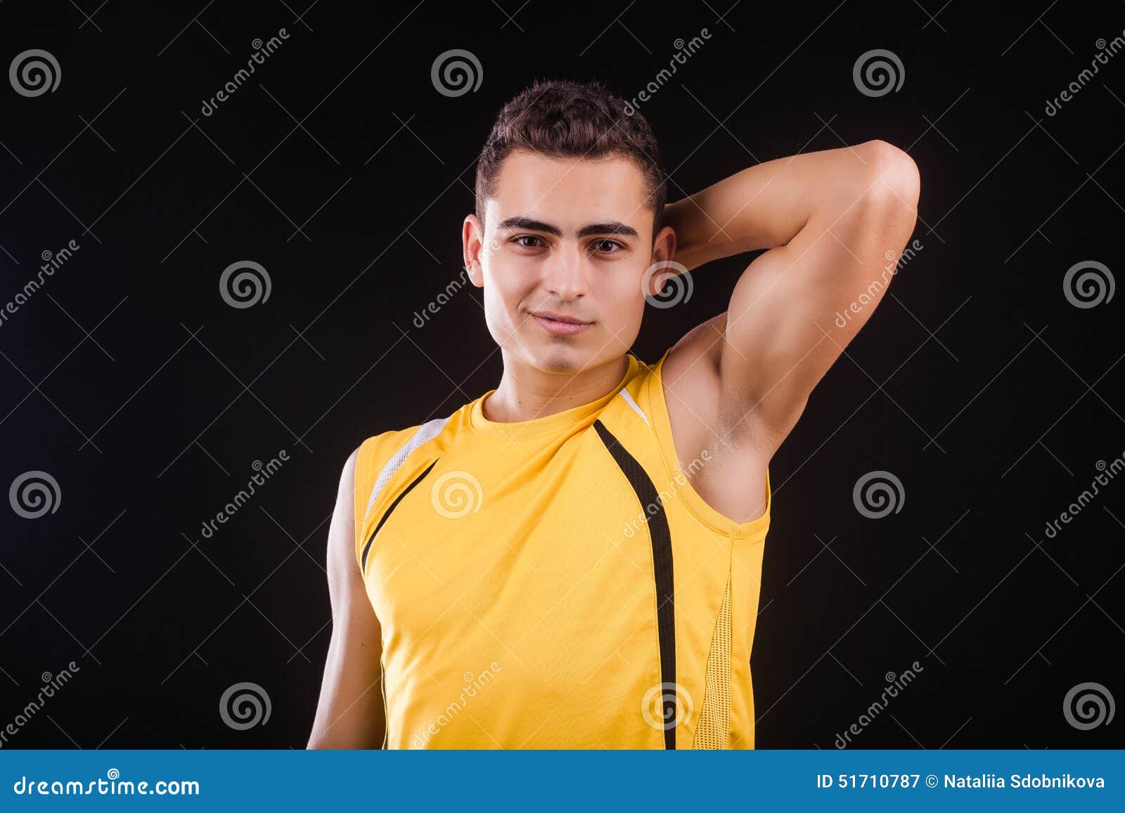 Healthy muscular man stock image. Image of body, healthy - 51710787