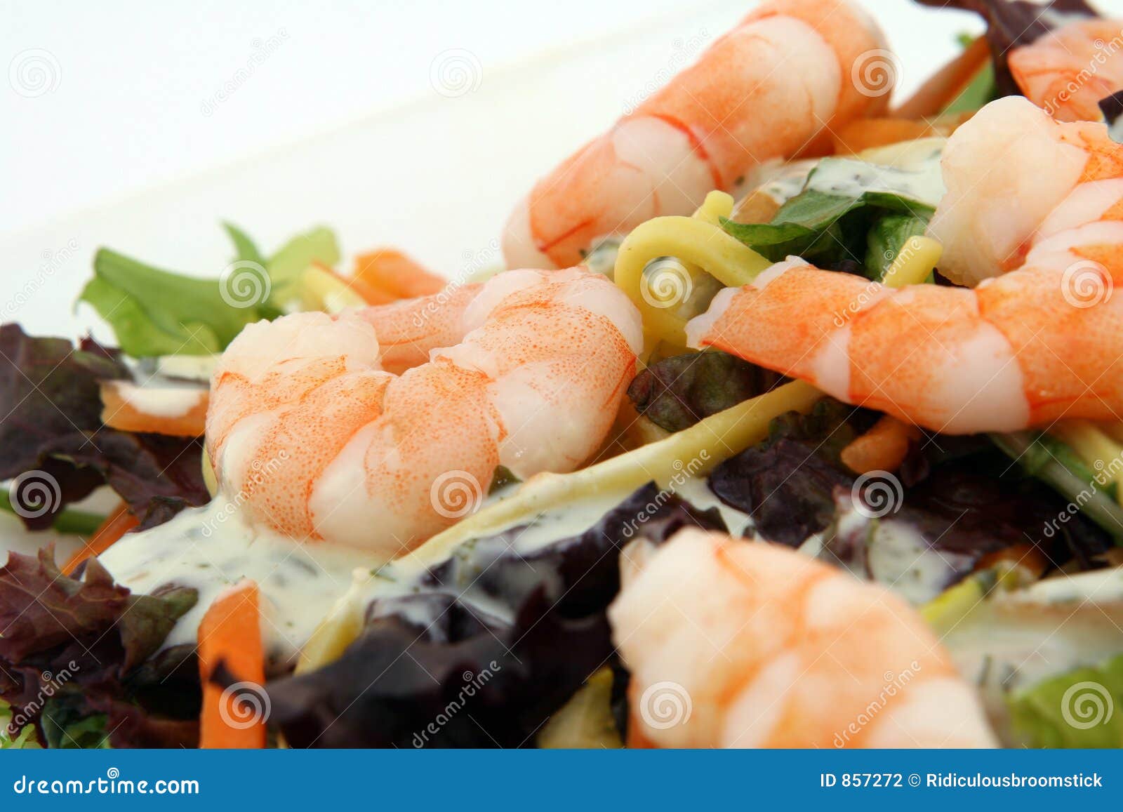 Healthy Noodle and Prawn Diet Salad Starter Stock Photo - Image of ...