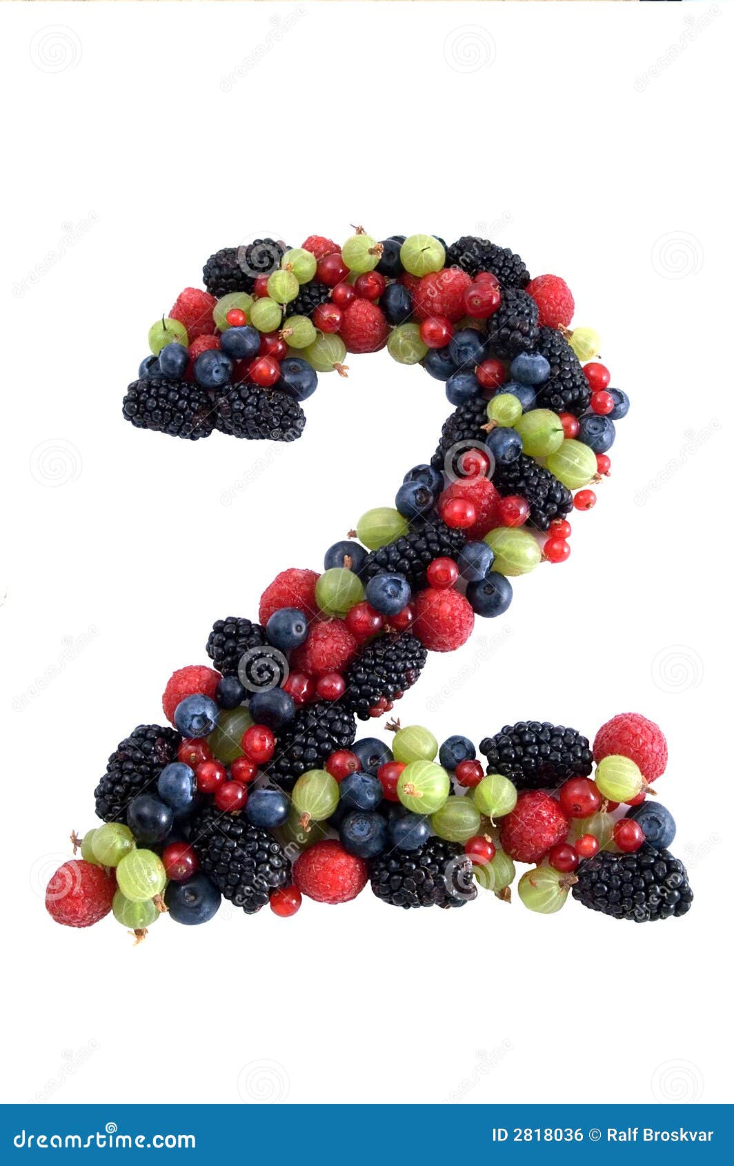 Healthy number 2 stock photo. Image of organic, blackberry - 2818036