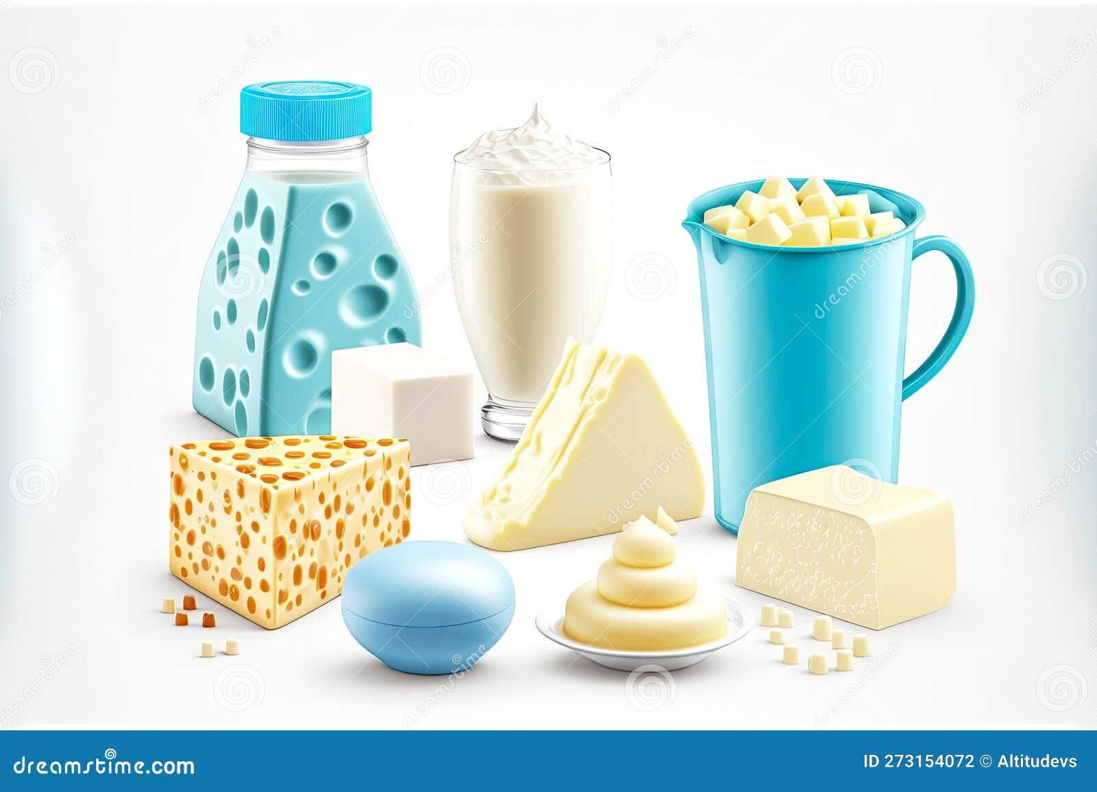 Healthy and Nutritious Dairy Product Set for Hearty Breakfast Stock ...