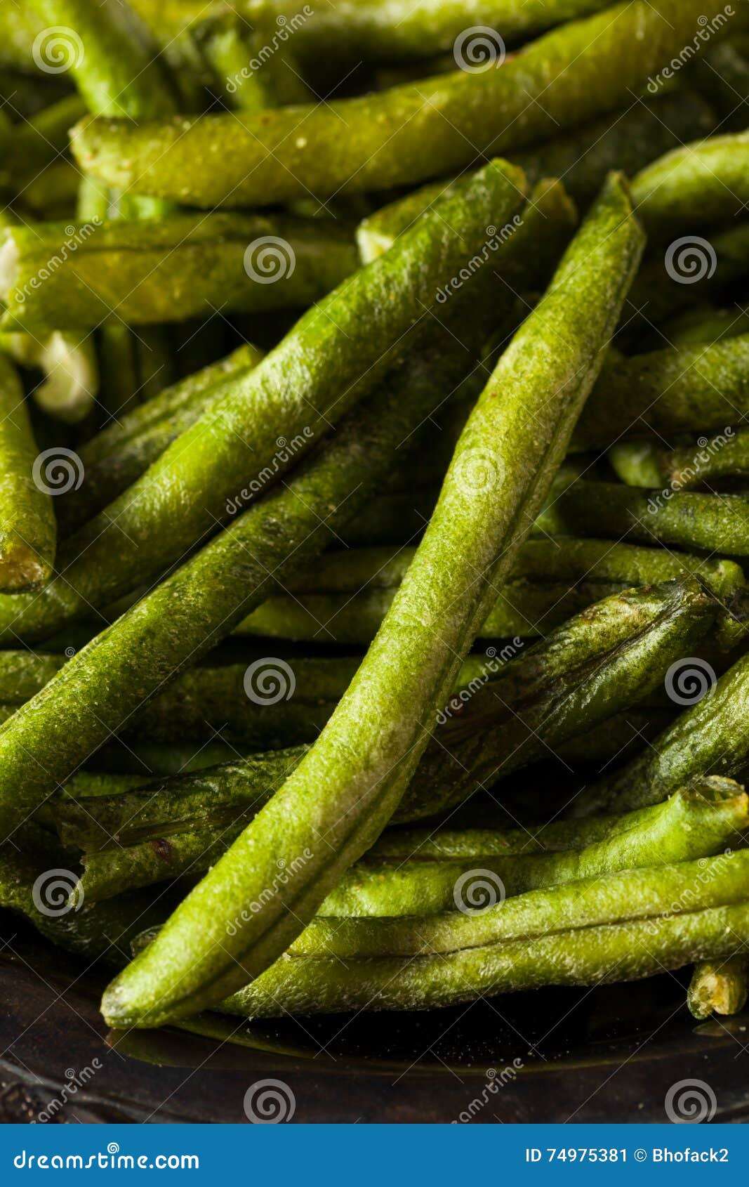 Healthy Nutritious Dehydrated Green Bean Chips Stock Image - Image of ...