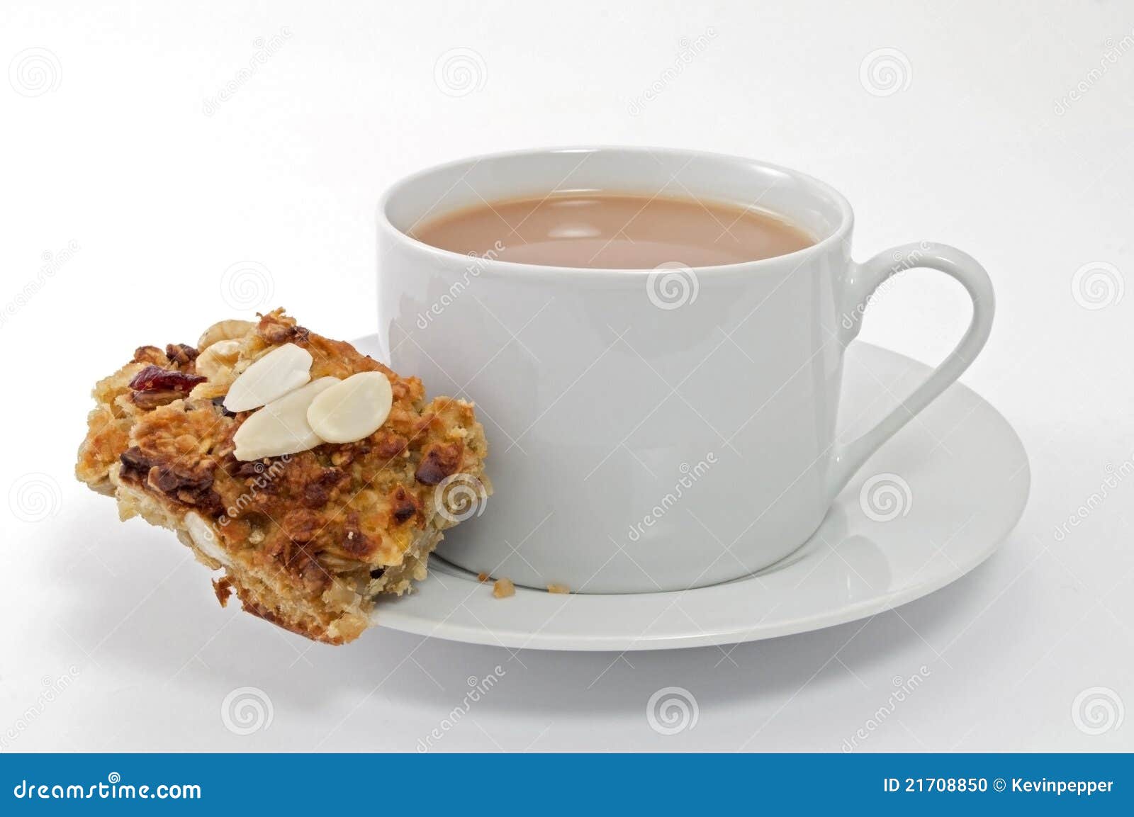 Healthy Oat Cake with a Cup of Tea Stock Photo - Image of cook, yummy ...