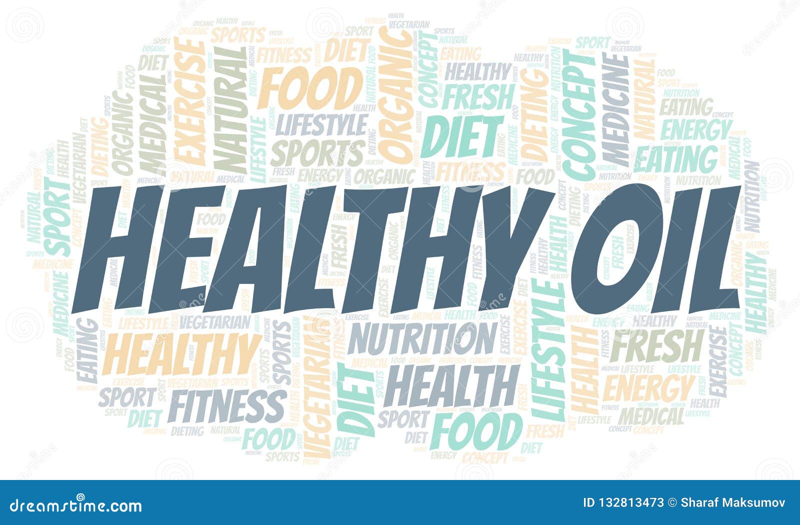 Healthy Oil word cloud stock illustration. Illustration of healthy ...