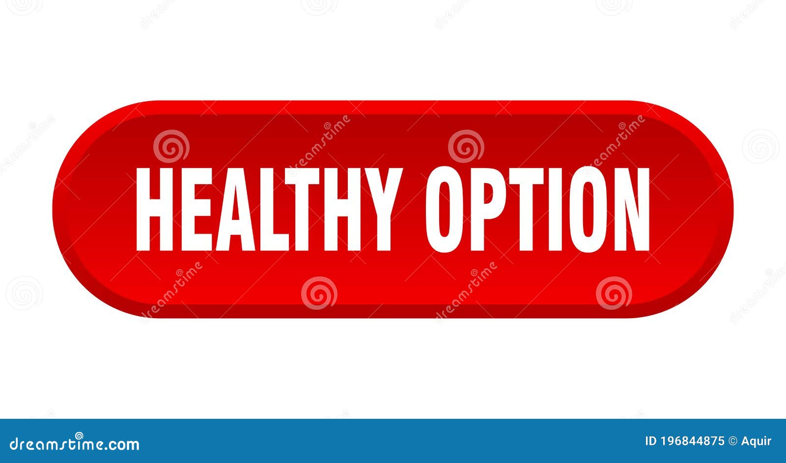 Healthy option button stock vector. Illustration of seal - 196844875